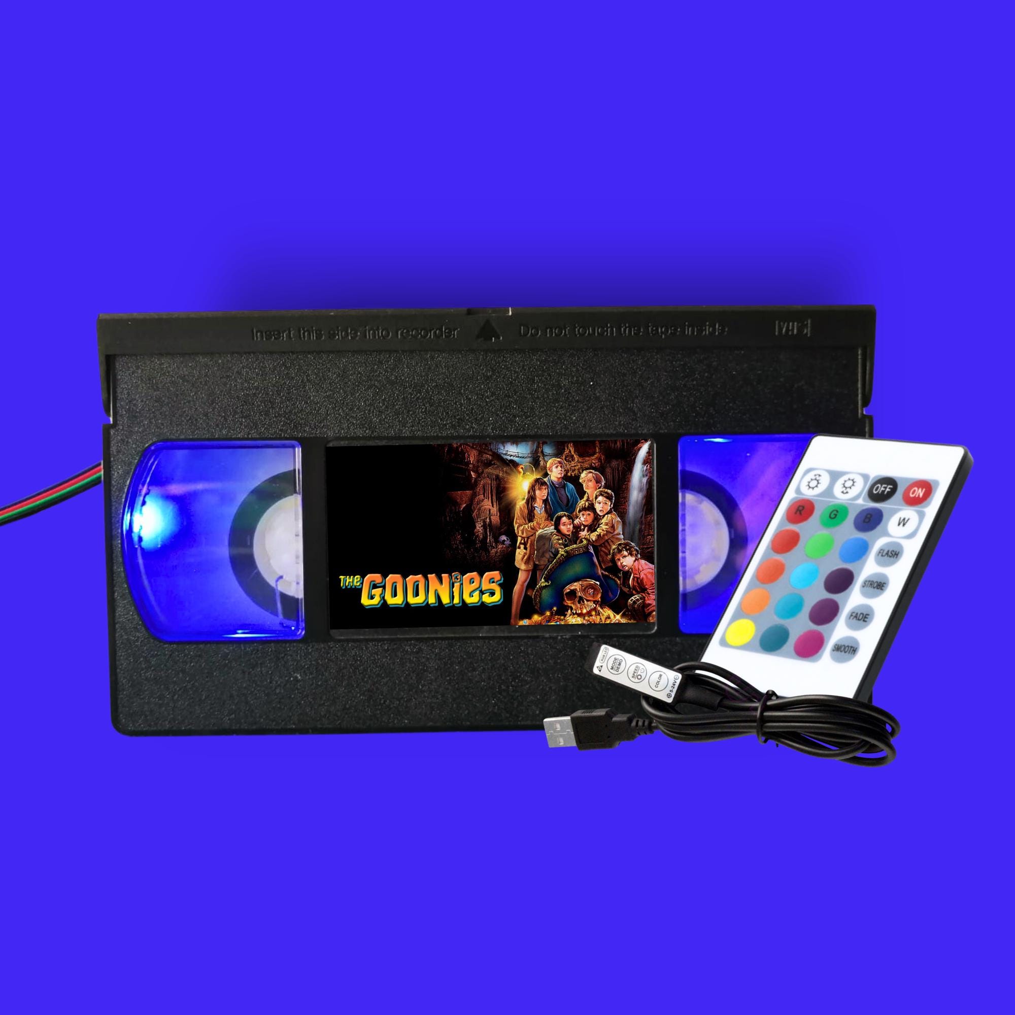 The Goonies Retro Lamp - VHS Tape LED Lighting - 80s Style - Gift for ...