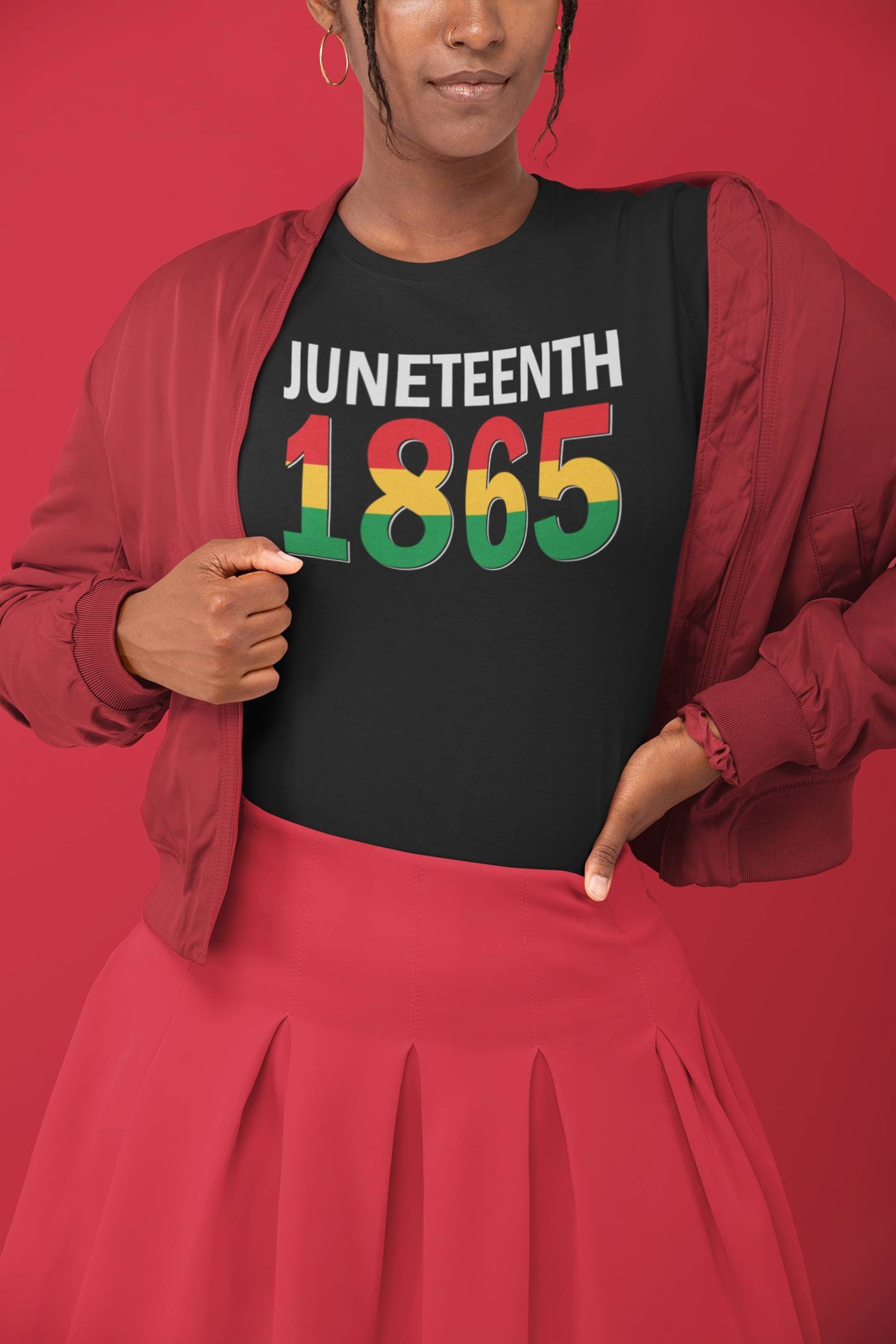 Juneteenth Shirt for Women Tri Color Juneteenth Shirt Black - Etsy