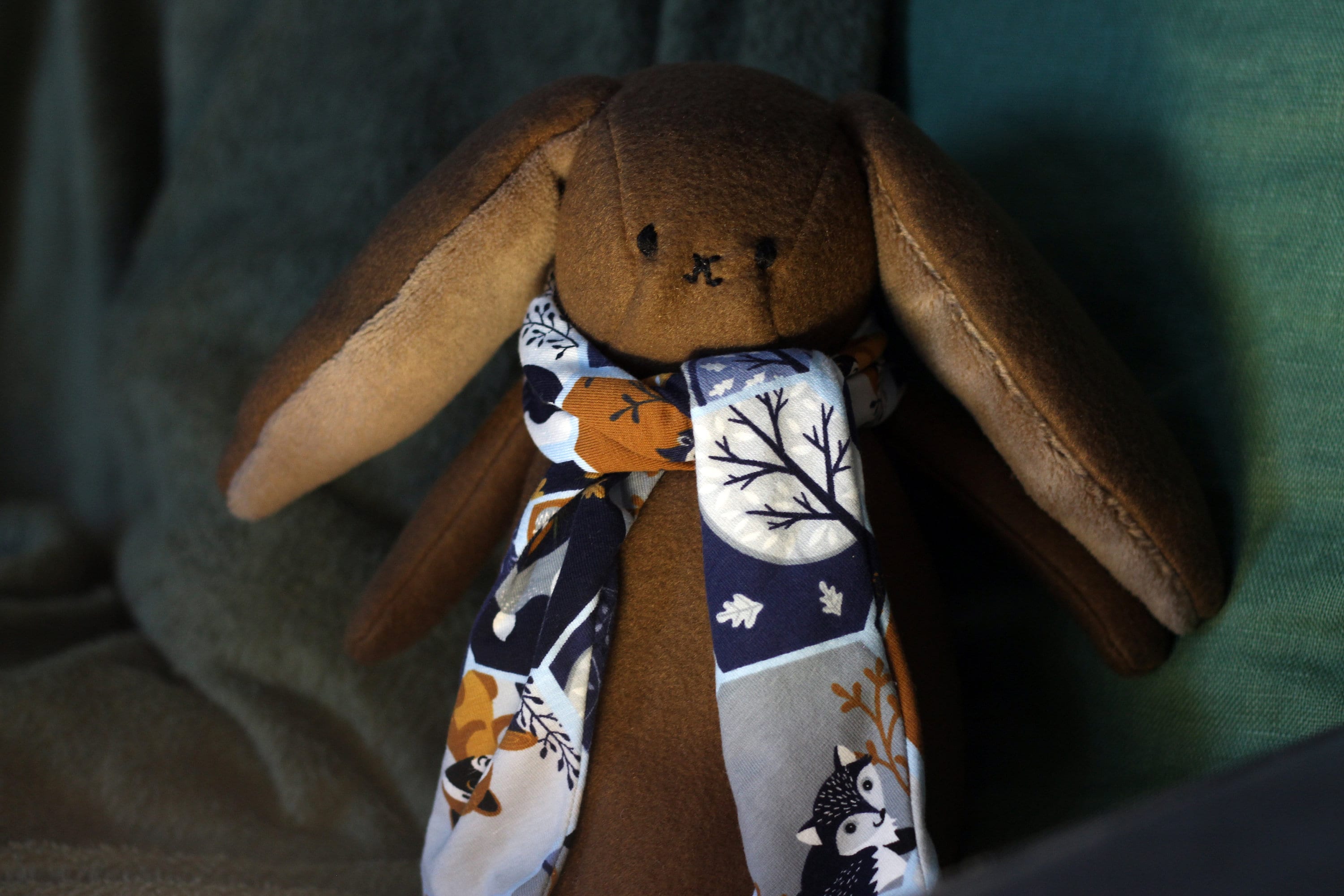 Rabbit autumn fall plush plushie handmade Plum cute stuffed | Etsy