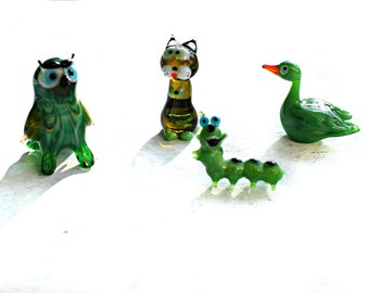 Tiny Glass Animals - Etsy