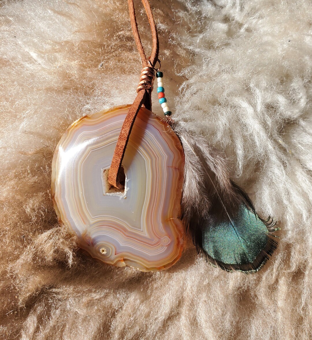 Banded Agate Window Display. SUNCATCHER. Copper Wire. Ethically Sourced ...