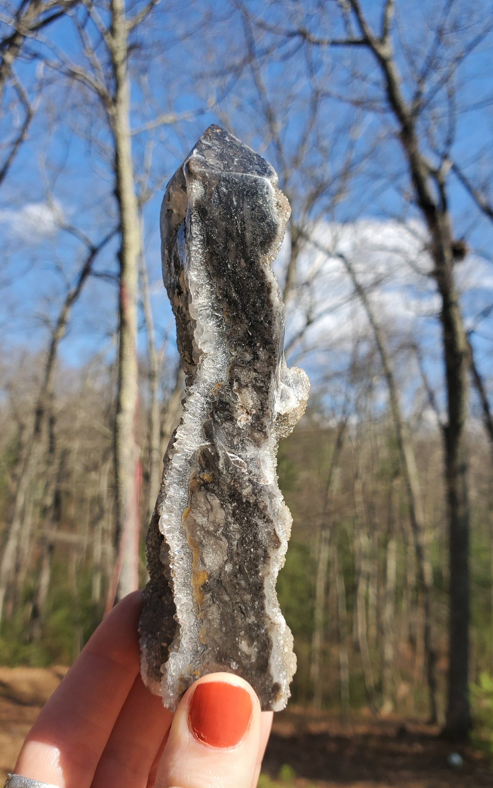 Beautiful Polished Indonesian Agate Tower With Druzy Quartz. - Etsy