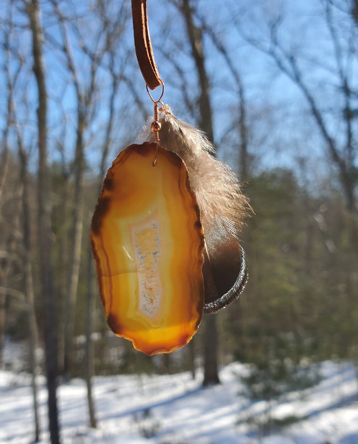 Iris Agate Window Display. SUNCATCHER. RAINBOW Crystal. - Etsy