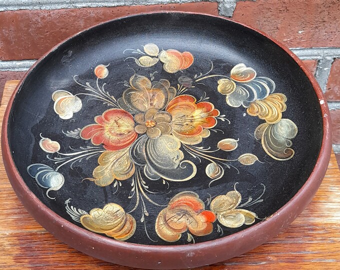 Norwegian Rosemaling, Vintage Bowl Rosemalt, Rosemalt Bowl Folkart ...