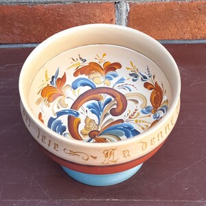 Norwegian Rosemaling Vintage Bowl Rosemalt Rosemalt Bowl - Etsy