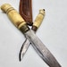 Norwegian Hand Made Sami Bone Knife - National Clothe Knife - Double ...