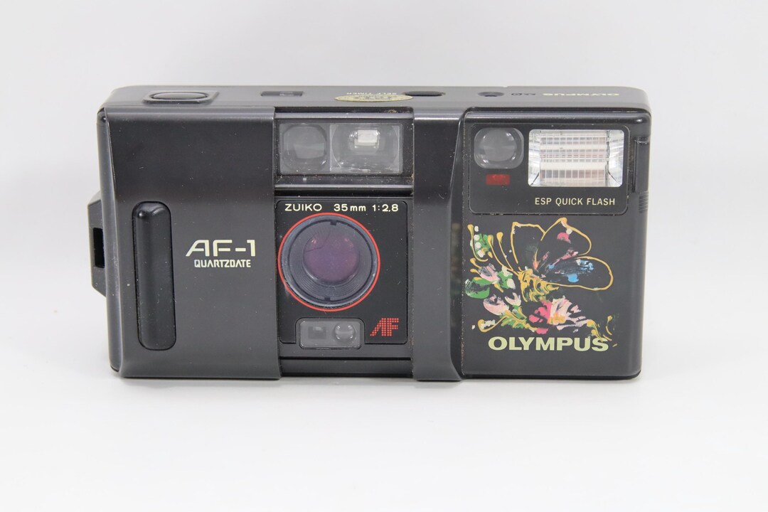 Olympus AF-1 Quartzdate 35mm Film Camera | 1986 Compact Point and Shoot ...