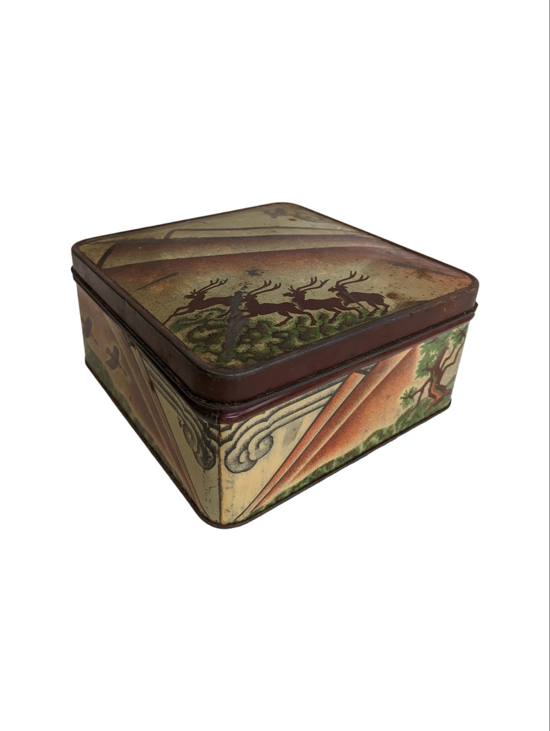 Vintage Norwegian Lunch Box 1950s - Old Metal Lunch Box - Etsy