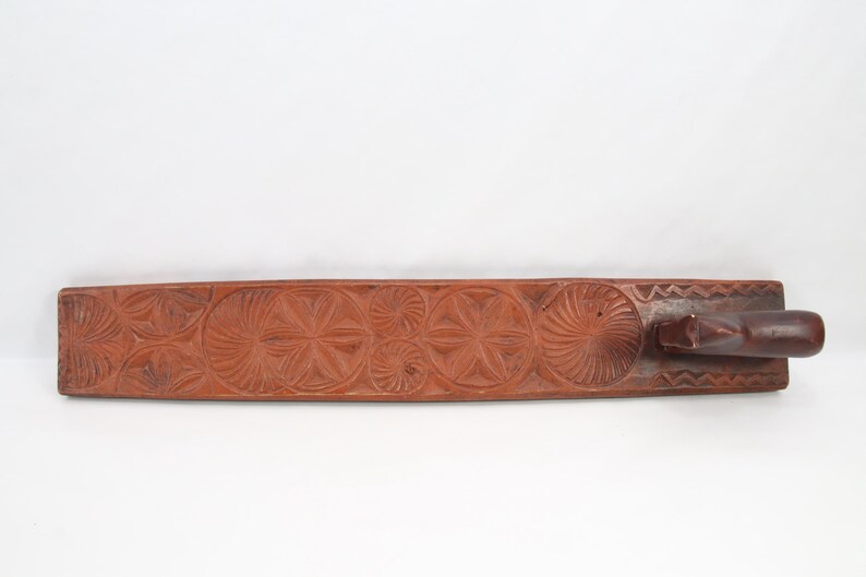 Antique Norwegian Mangle Board 1800s | Hand Carved Wooden Mangletre ...