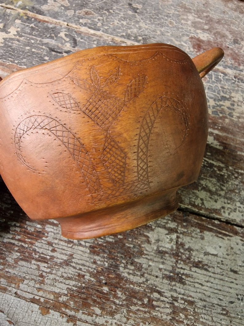 Stunning Antique Ale Bowl,folk-art Bowl,alebowl,rare Bowl, Collectible ...