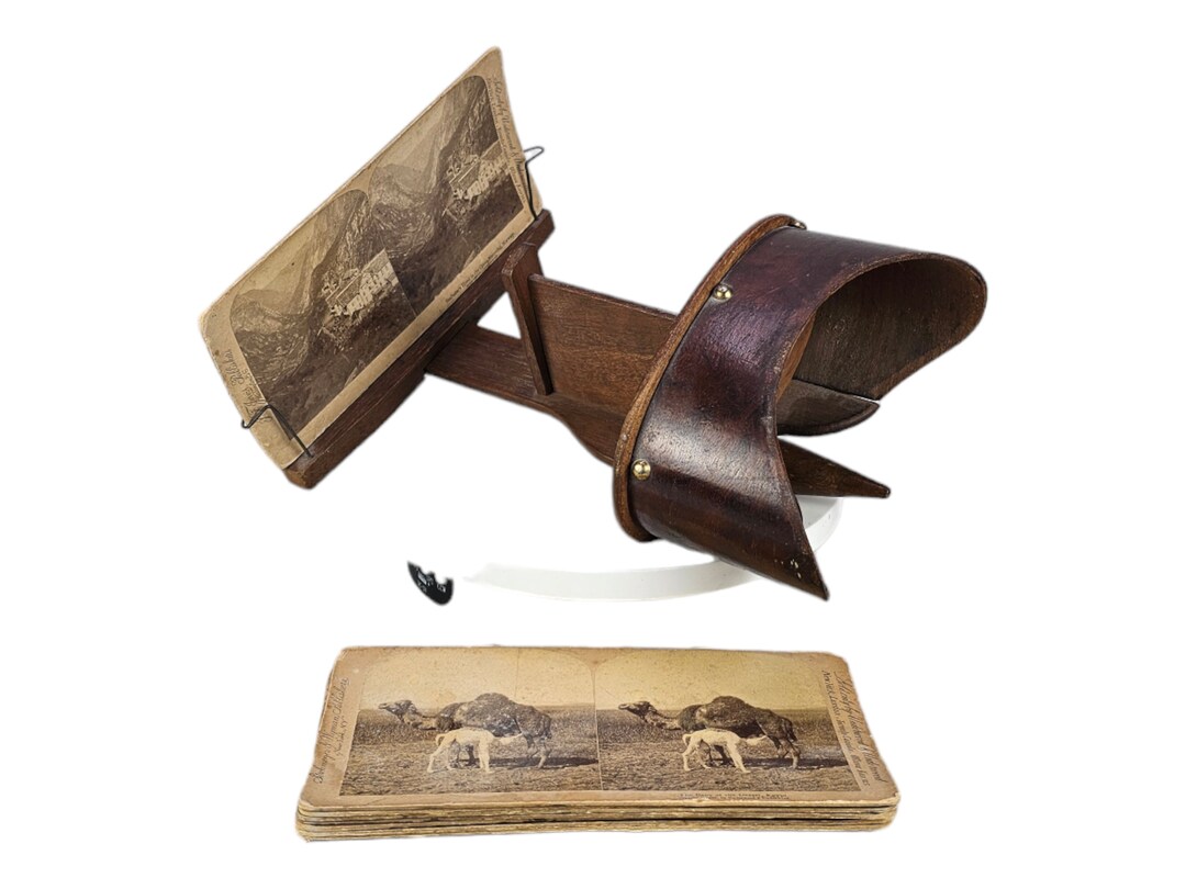 Vintage American Stereoscope Viewer Collectible 1800s Postcard Viewer ...