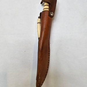 Norwegian Hand Made Sami Bone Knife - National Clothe Knife - Double ...