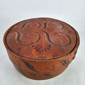 Rustic Scandinavian Antique Tine Box - Folk Art Inspired Norwegian ...
