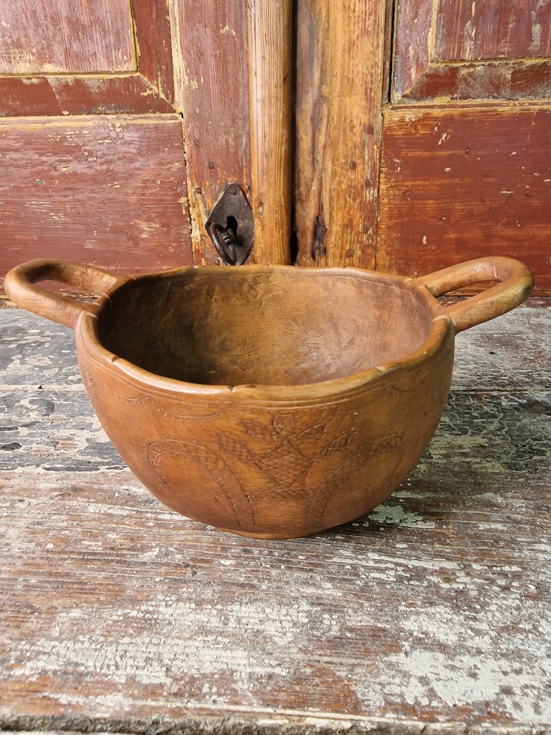 Stunning Antique Ale Bowl,folk-art Bowl,alebowl,rare Bowl, Collectible ...