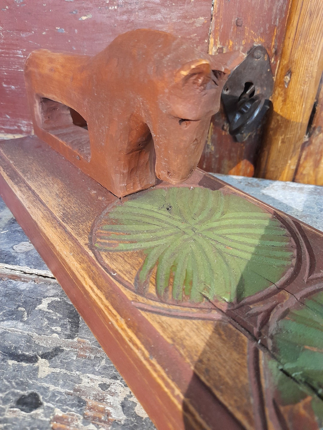 Stunning Antique 1800s Mangle Board - Norwegian Chip Carving Art ...