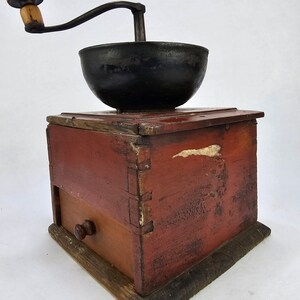 Antique Coffee Grinder From 1800s - Norwegian Primitive and Rustic Tool ...