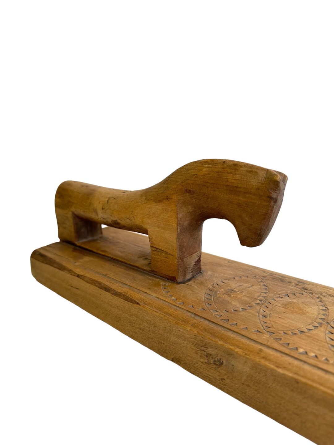 Stunning Antique 1800s Mangle Board - Norwegian Chip Carving Art ...