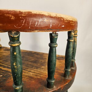 Rare Antique Norwegian Peasant Spinning Chair - Authentic Farmhouse ...
