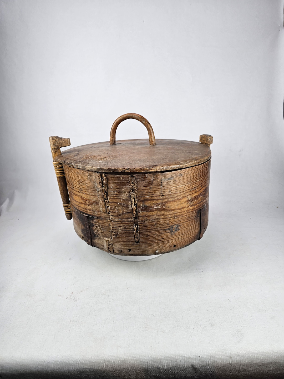 Large Norwegian Tine - Versatile Folk Art Decor and Functional Storage ...