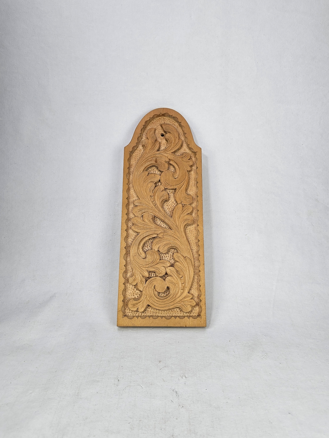 Vintage Norwegian Folk Art Breadboard - Hand Carved Rosemaled Design ...