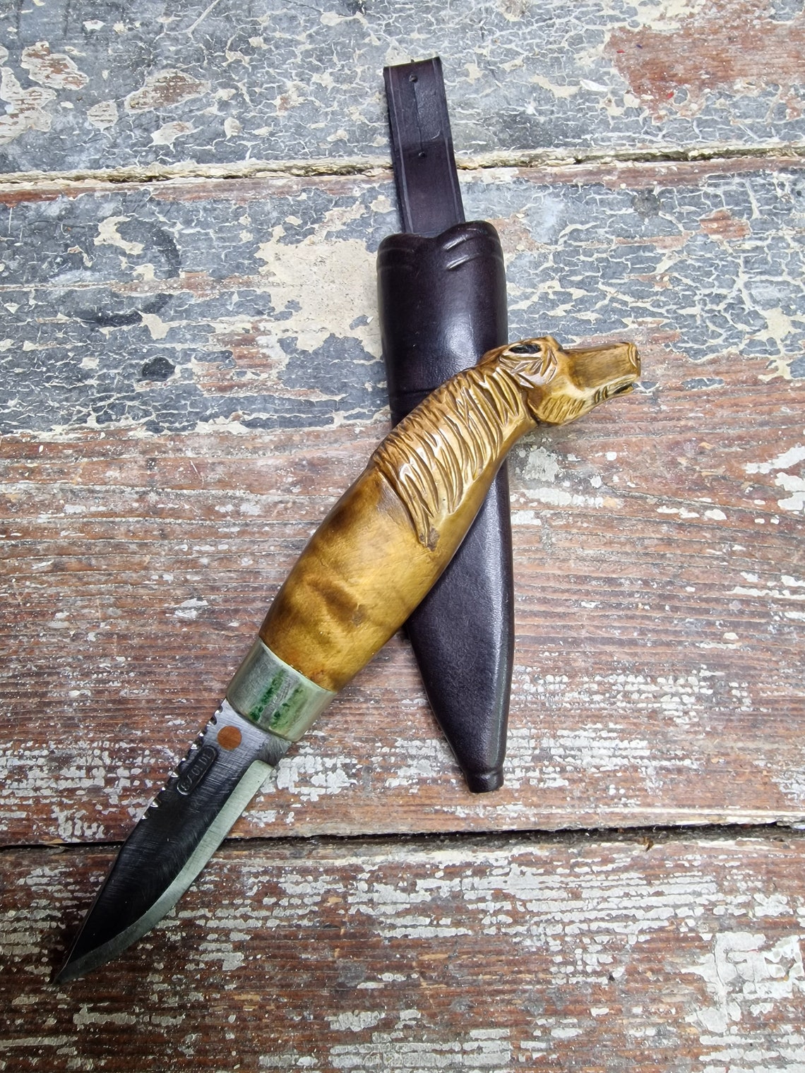 Exquisite Norwegian Handmade Collectible Knife With Forged Blade ...