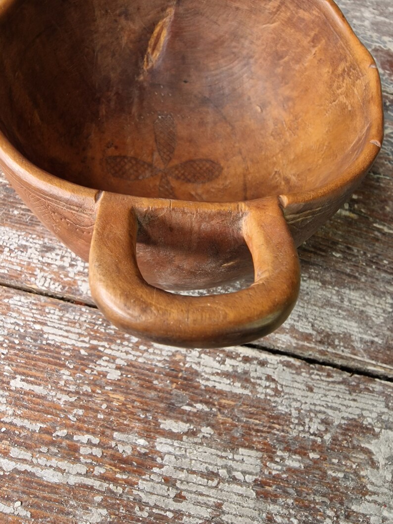 Stunning Antique Ale Bowl,folk-art Bowl,alebowl,rare Bowl, Collectible ...