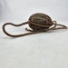 Vintage Fishing Float Set With Dark Olive Green Glass Float and Netted ...