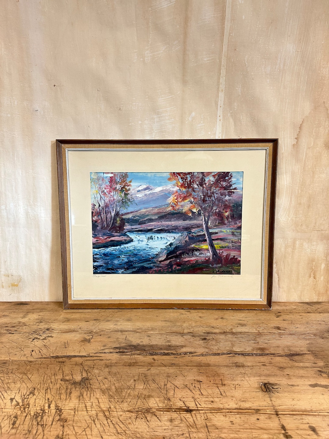 Vintage 1970s Oil Painting - 'fom Telemark' by L. Anders - Gorgeous ...