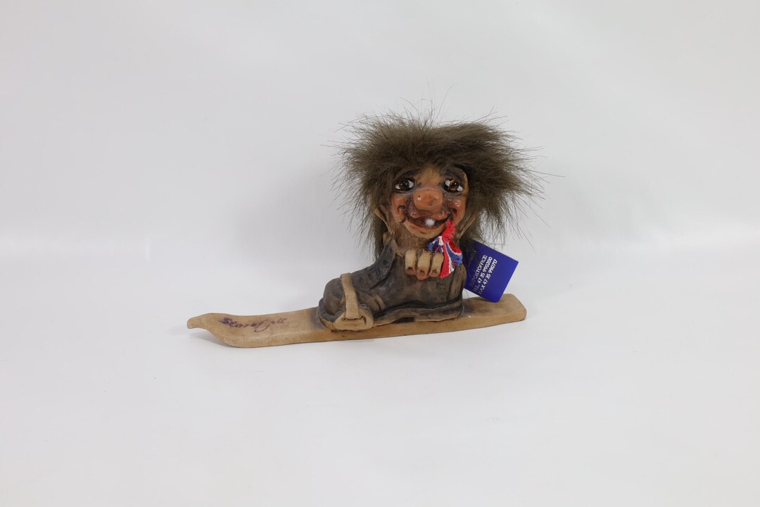 Norwegian Fosse Trolls | Handmade Chalk & Clay Figures | Folklore Decor ...