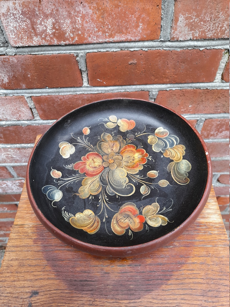 Norwegian Rosemaling Vintage Bowl Rosemalt Rosemalt Bowl - Etsy