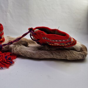 Norwegian Mid-century Sami Shoes and Purse,collectible Shoes ...