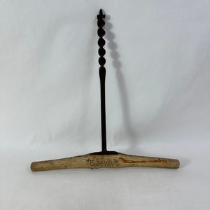 Norwegian Auger 1854 RW - Antique Hand Tool for Farm Use or Rustic ...