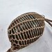 Vintage Fishing Float Set With Dark Olive Green Glass Float and Netted ...