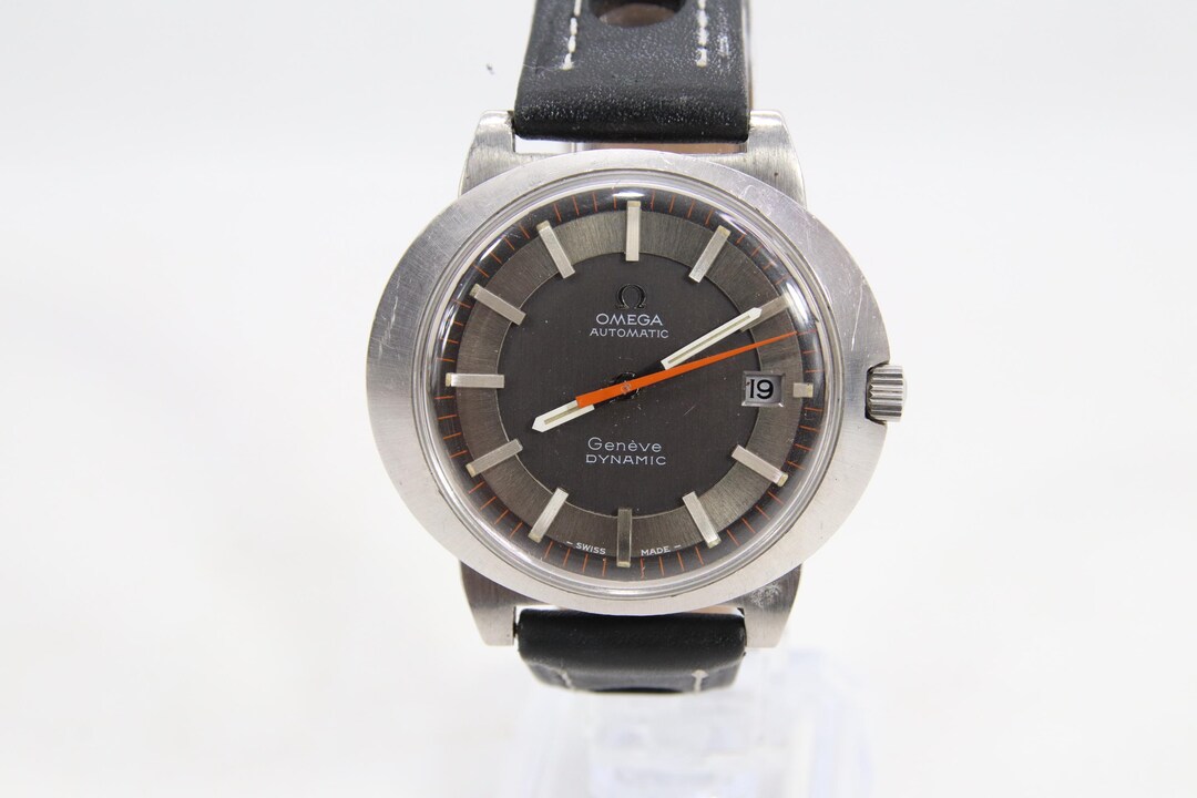 Vintage Omega Genève Dynamic Automatic Wristwatch | Swiss Steel Watch ...