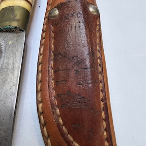 Norwegian Hand Made Sami Bone Knife - National Clothe Knife - Double ...