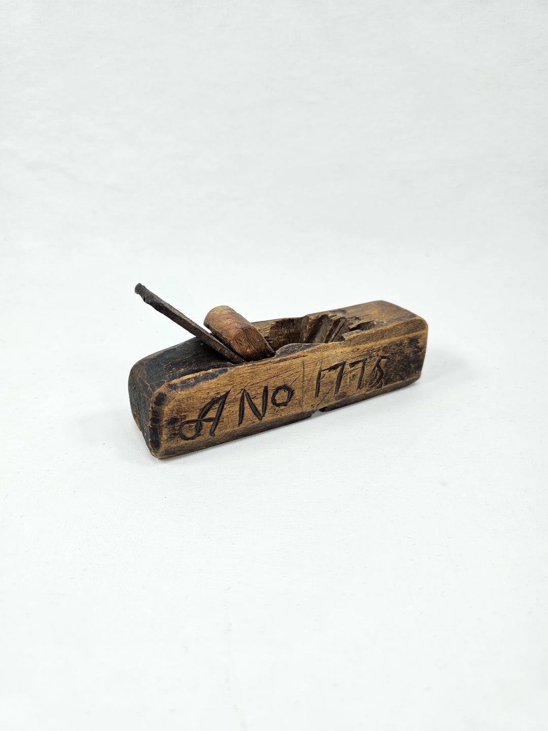 Authentic Handcrafted Woodworking Tool - Antique Wood Planner From ...