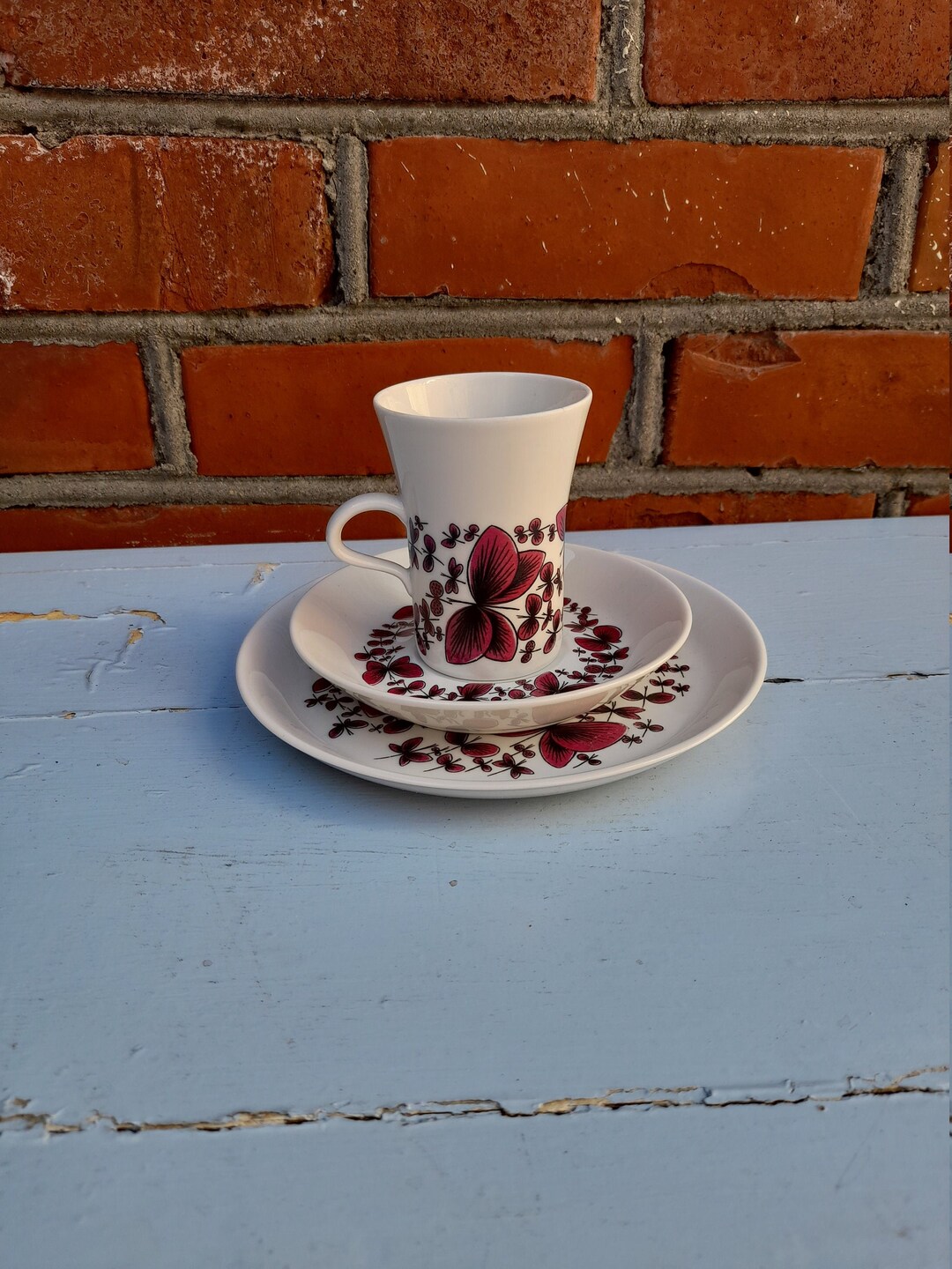 Swedish Rorstrand Grace Breakfast Trio - Swedish Vintage Porcelain ...