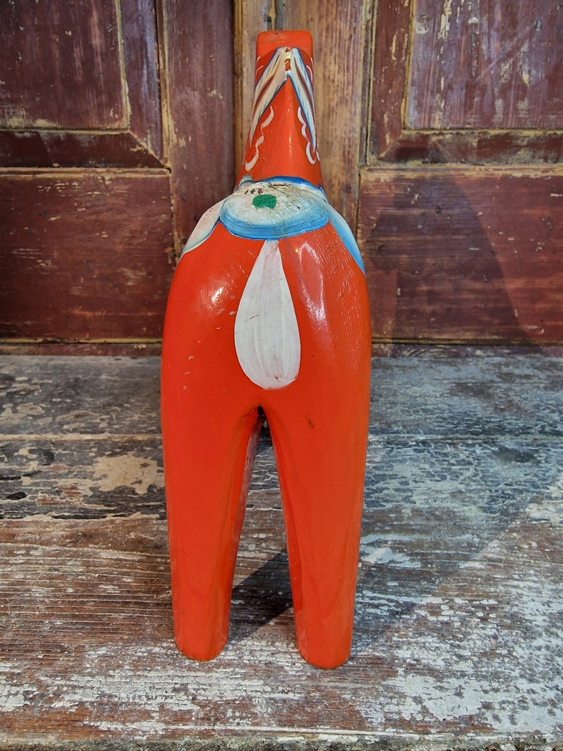 Swedish Dala Figurine, Mora Horse, Home Decor, Swedish Folk Art, Hand ...