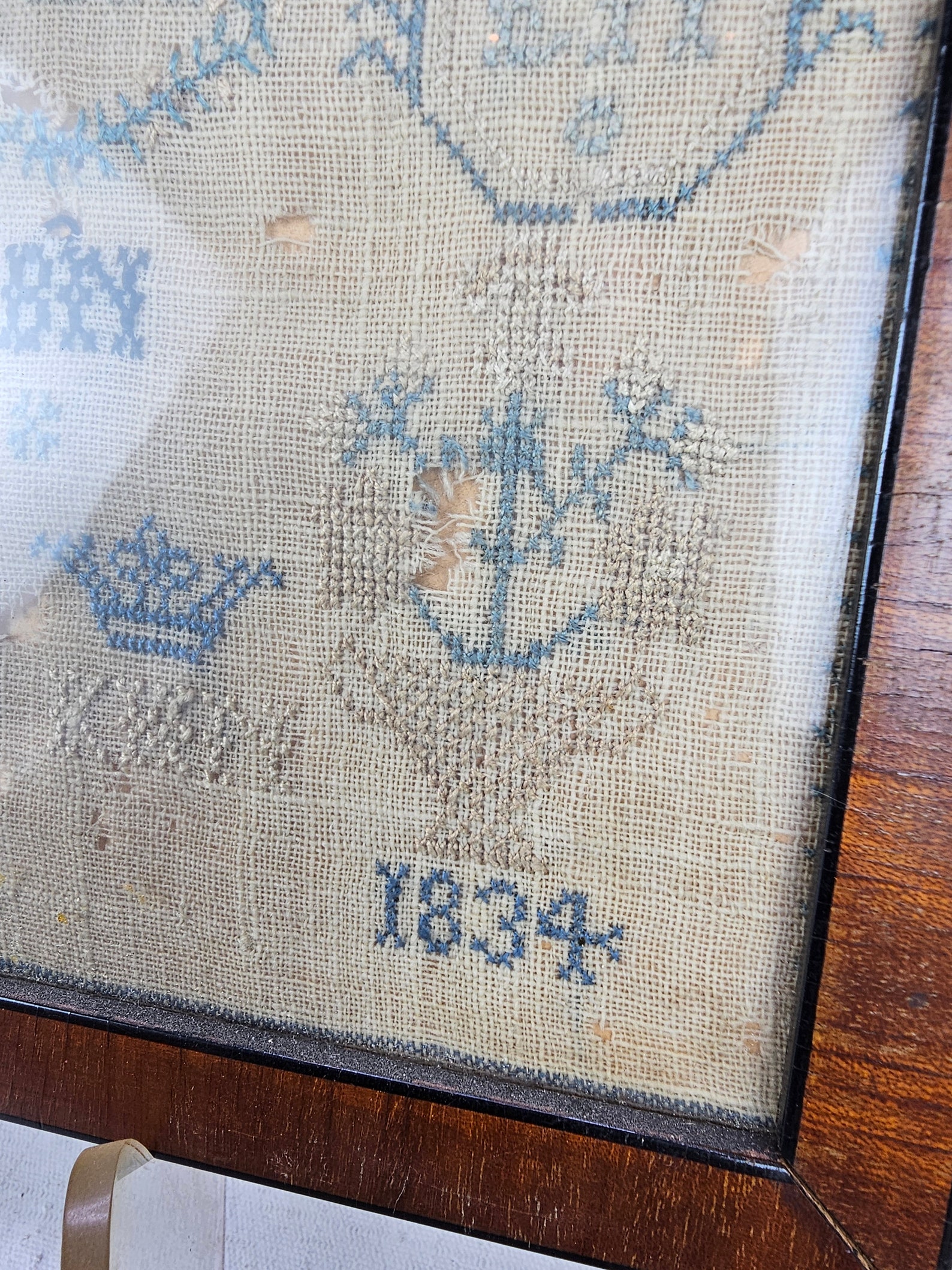 Rare Antique Norwegian 19th C Dated 1834 Whitework Sampler - Norwegian ...