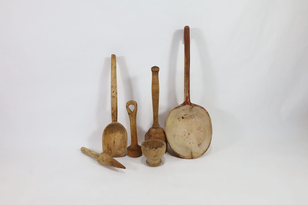 Antique Norwegian Wood Kitchen Utensils From the 1800s - Etsy