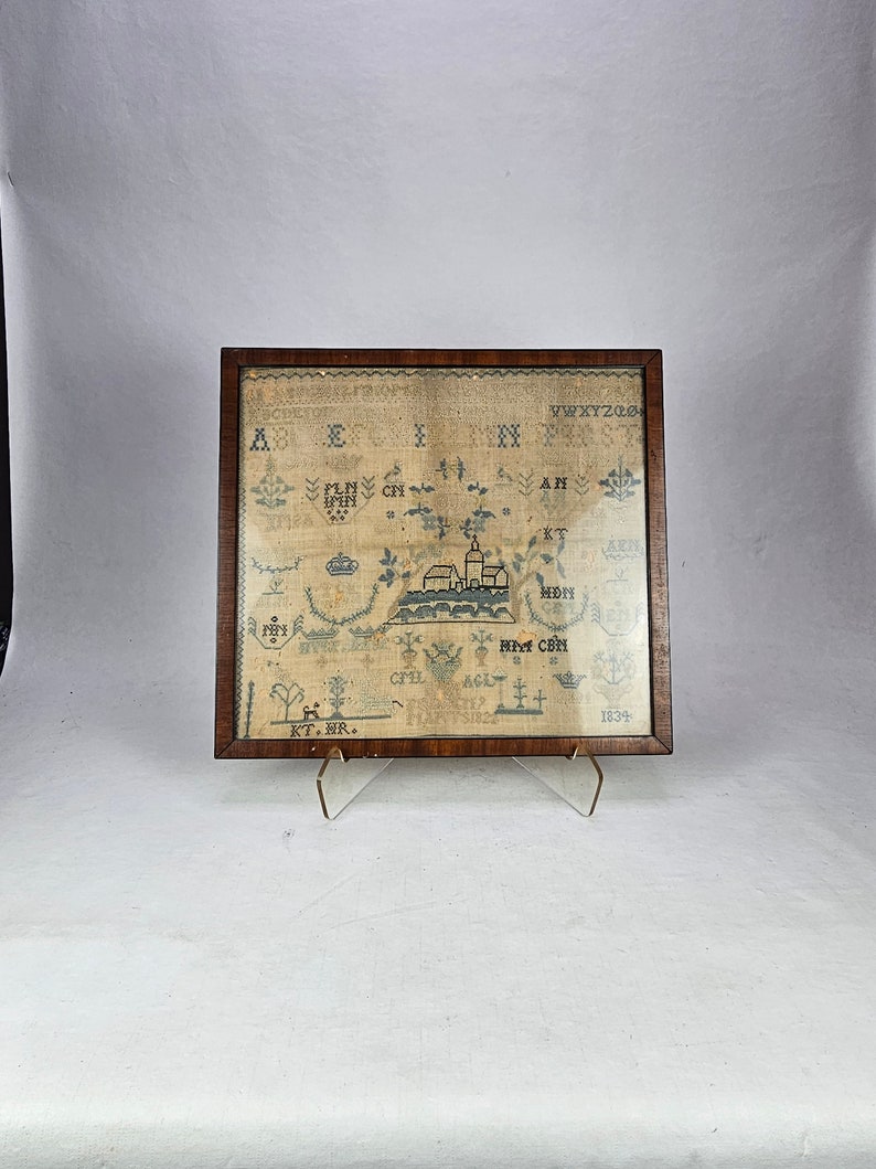 Rare Antique Norwegian 19th C Dated 1834 Whitework Sampler - Norwegian ...