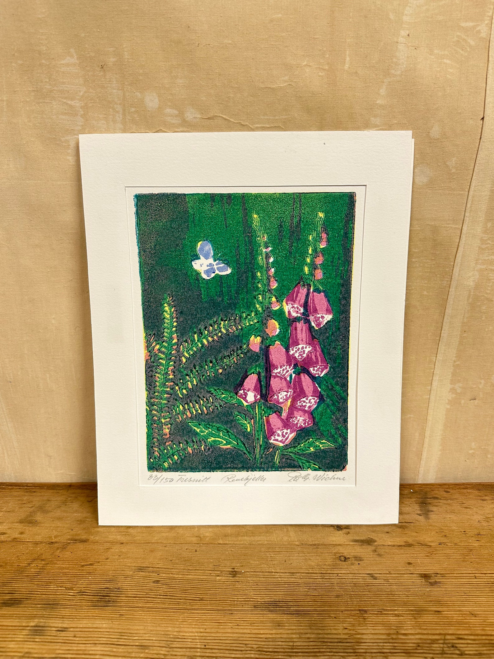 Limited Edition Collectible Vintage Xylography Art Print - Number 33/ ...