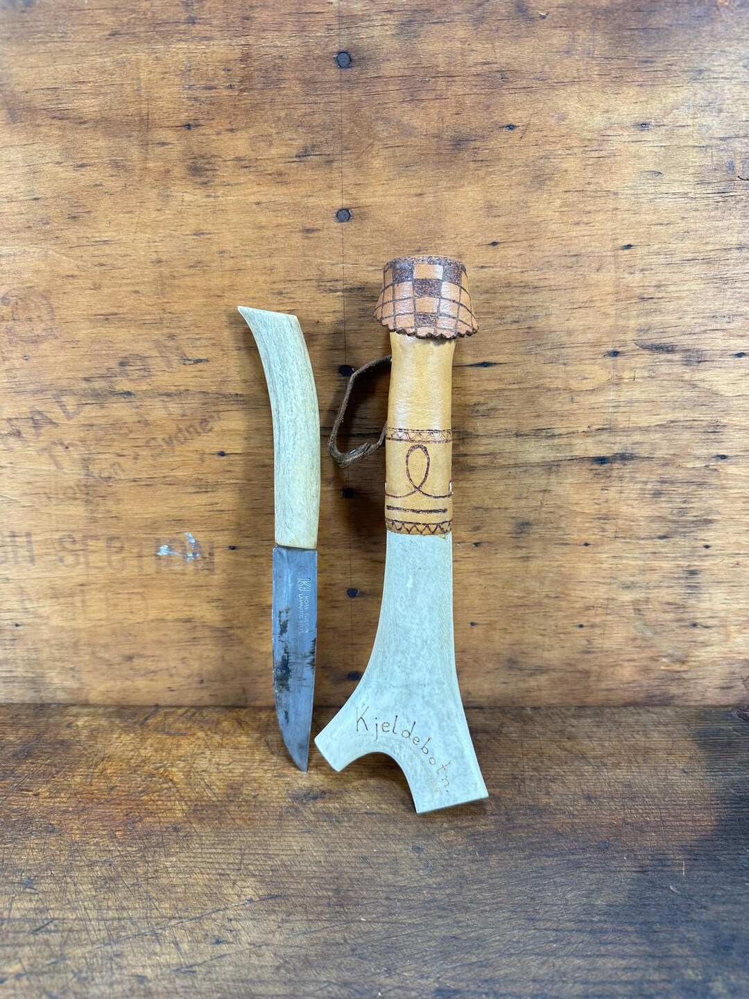 Vintage Norwegian Sami Knife | Reindeer Horn Handle | Tradition From ...