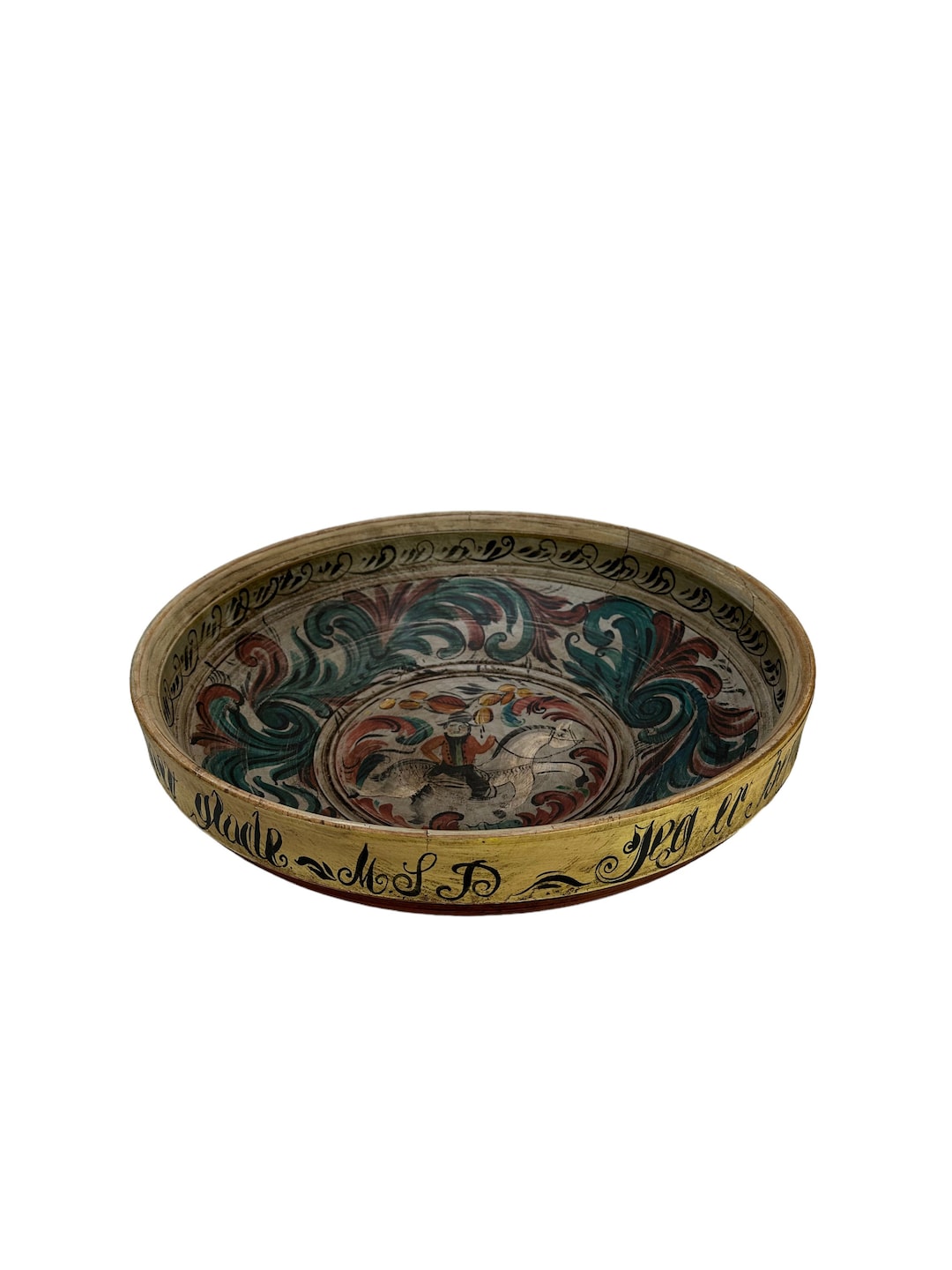 Stunning Antique Ale Bowl With Beautiful Motif Inside - Norwegian Rose ...