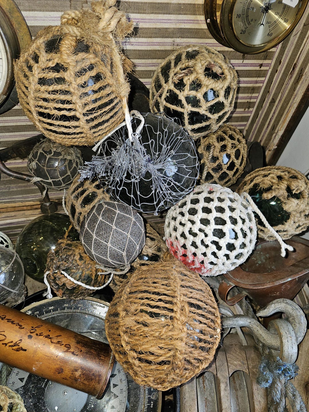 Old Norwegian Fishing Floats | Hand Blown Glass Floats | Maritime Decor ...