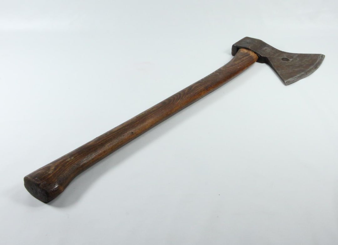 Vintage Old Norwegian Hand Forged Carpenter Axe - Rare Lumber Tool ...