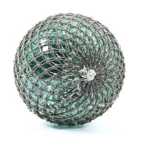 Rare Big Olive Green Glass Fishing Float | Handmade Glass Folk Art ...