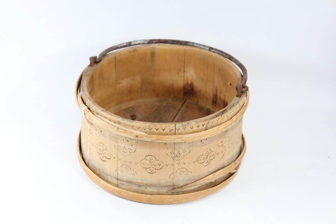Antique Norwegian Butter Bucket From 19th Century - Butter Bucket With ...