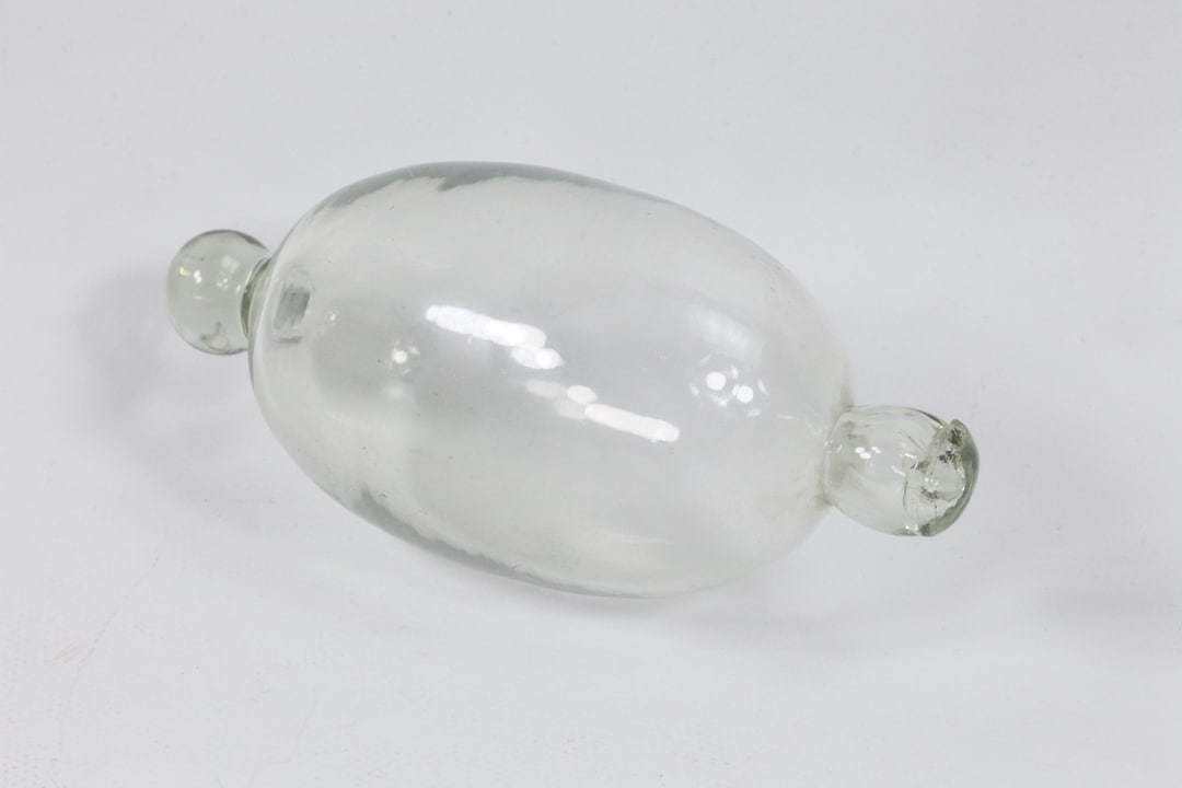Collectible Oval Knobbed Egg Fishing Float, Clear Glass With a Light ...