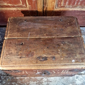 Unique Antique Rare Chest - Handmade Jewelry Box - Norwegian Trinket ...